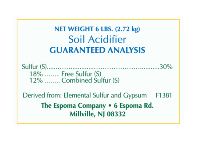 Espoma® Organic® Soil Acidifier – Pike Nursery