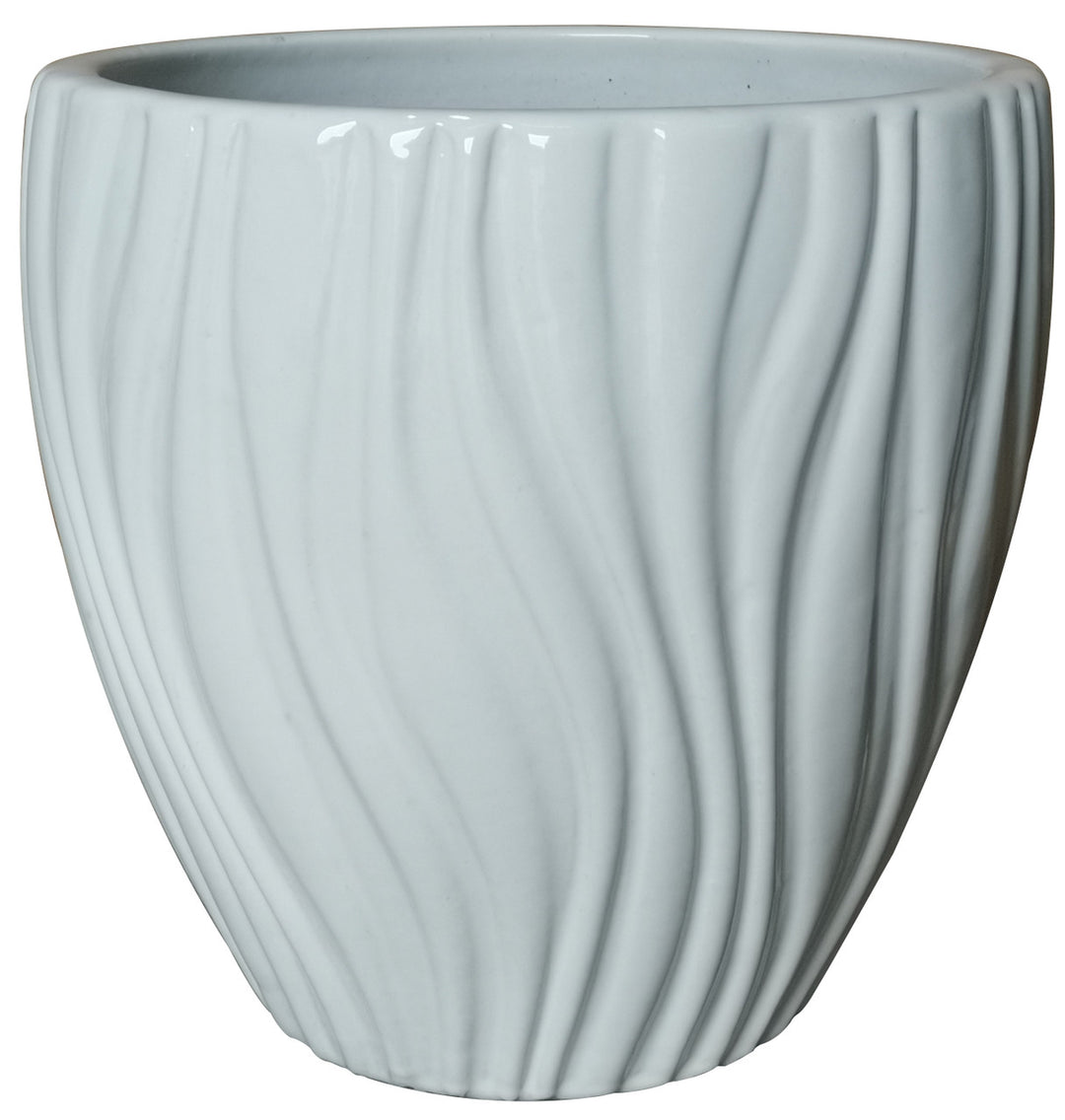 Glazed Ceramic Kona Planter White - 12 inch – Pike Nursery
