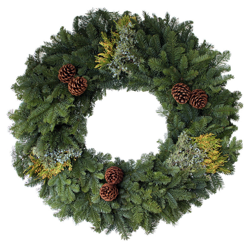 Mixed Noble Christmas Wreath (Pre-Order) – Pike Nursery